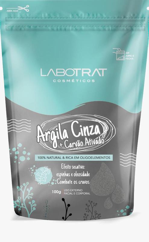 Argila Cinza Facial E Corporal Labotrat 100G - Argila Corporal ...