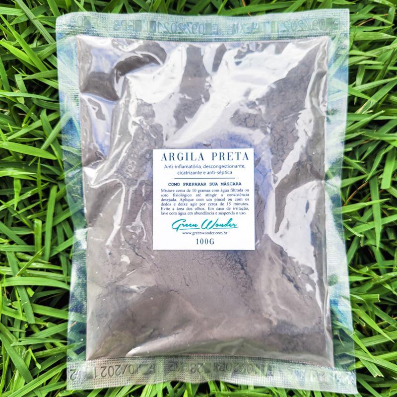 Argila para máscara facial, capilar e ou corporal. Pacotes com 100 ...