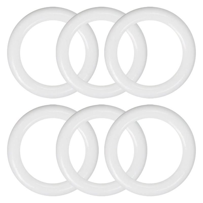 Argolas 7,9cm Branca de Plástico Resistente Para Artesanatos em Geral ...