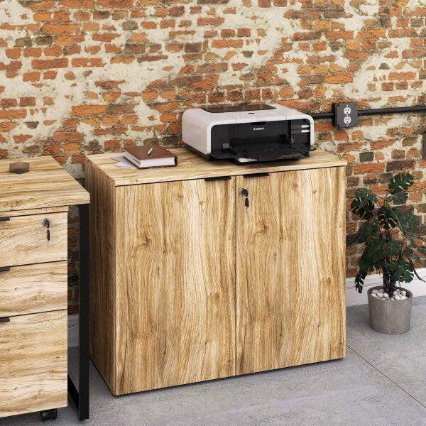 Armário Baixo 2 Portas Kuab90 Kuadra Espresso Móveis - Armário ...