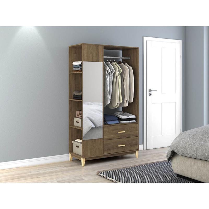 Armário Closet Legno 2 Gavetas Com Espelho Movelbento - Outros Móveis ...