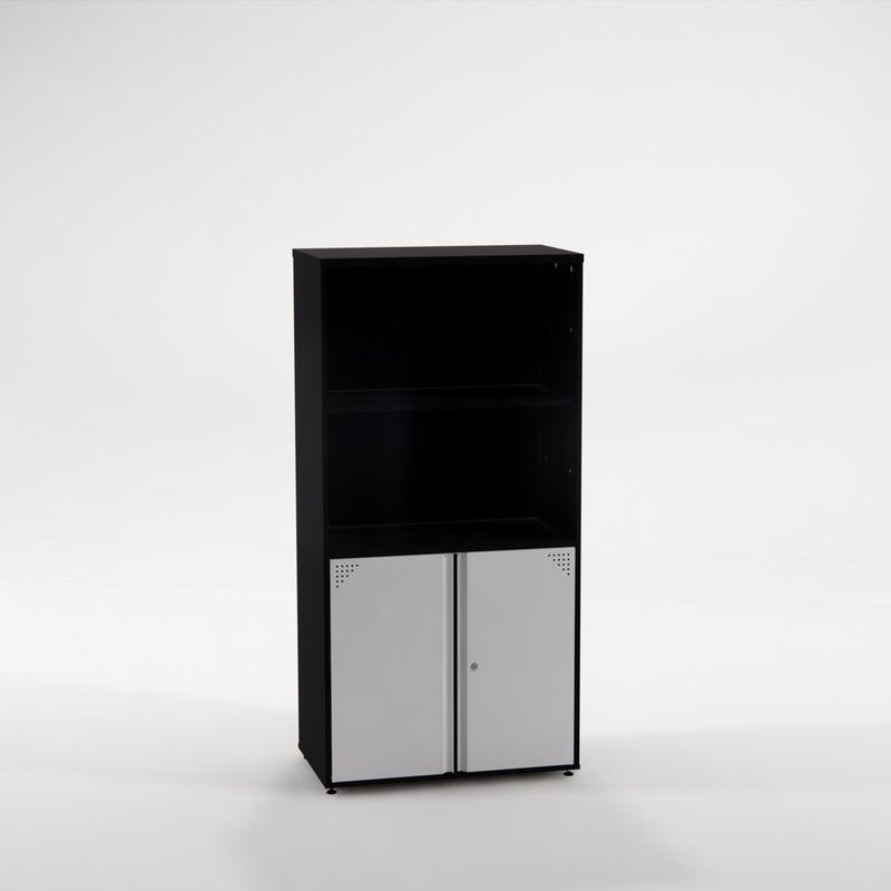 Armario Misto 1.6 M Aretto Pandin Preto e Branco - Outros Móveis - Magazine Luiza