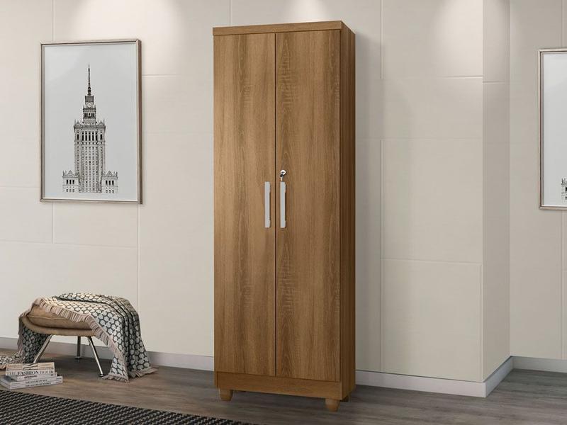 Armario Multiuso 2 Portas Com Chave e Pés Isabela Mel - RUDRACK ...