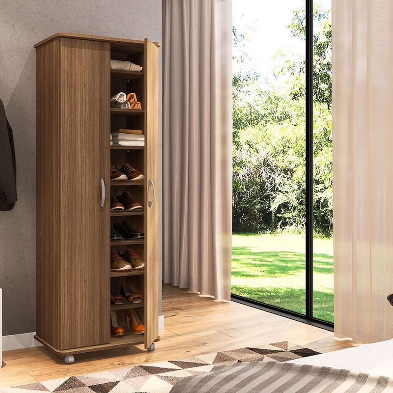 Armario multiuso limeira alto castanho - Politorno - Outros Móveis ...