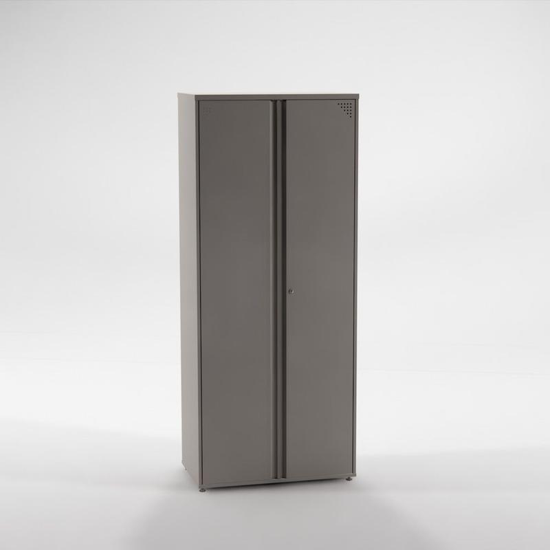 Armario Super Alto 1.9 M Aretto Pandin Cinza e Cinza - Outros Móveis - Magazine Luiza