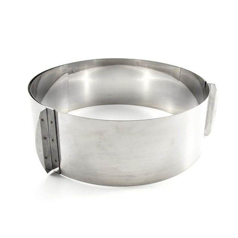 Aro Redondo Regulável Inox para Bolo Carol Fiorentino - Yazi - Jogo de ...