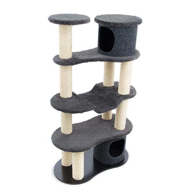 Arranhador Para Gato Carlu Pet House Building Cinza - Arranhador para ...