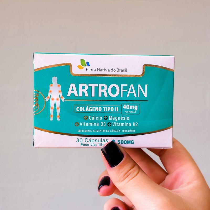 Artrofan Colágeno Tipo 2 500mg 30 Cápsulas - Flora Nativa - Colágeno ...