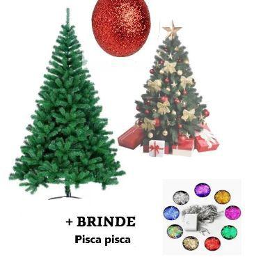 Árvore De Natal Nevada Pinheiro 1,20 Metros + Pisca pisca Enfeite ...