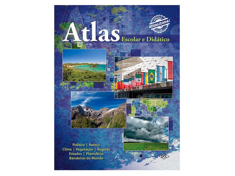 Atlas Escolar e Didático Atualizado, Unitário - DCL - Kit de Colorir ...