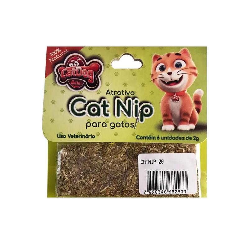 Atrativo Cat Nip CatDog & Cia para Gatos 2g - erva do gato - Catnip / Erva de Gato - Magazine Luiza