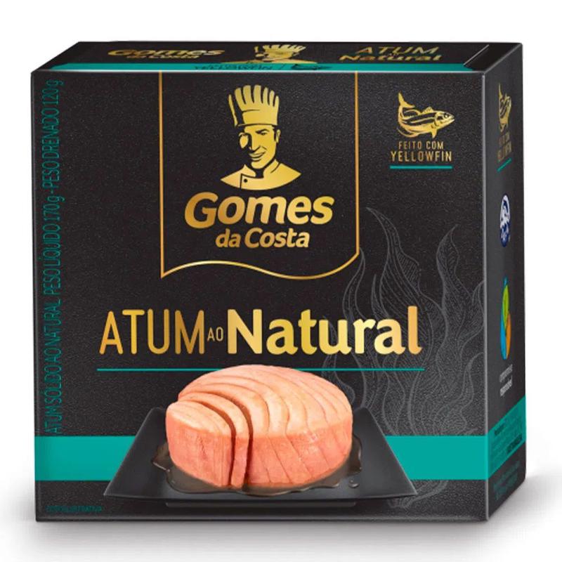 ATUM SOLIDO AO NATURAL YELLOWFIN Gomes da Costa 170g - Atum Enlatado ...