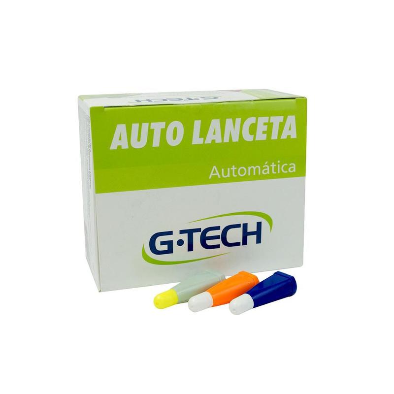 Auto Lanceta Automática 23G caixa c/ 100 Unidades G-Tech - Lancetadores ...