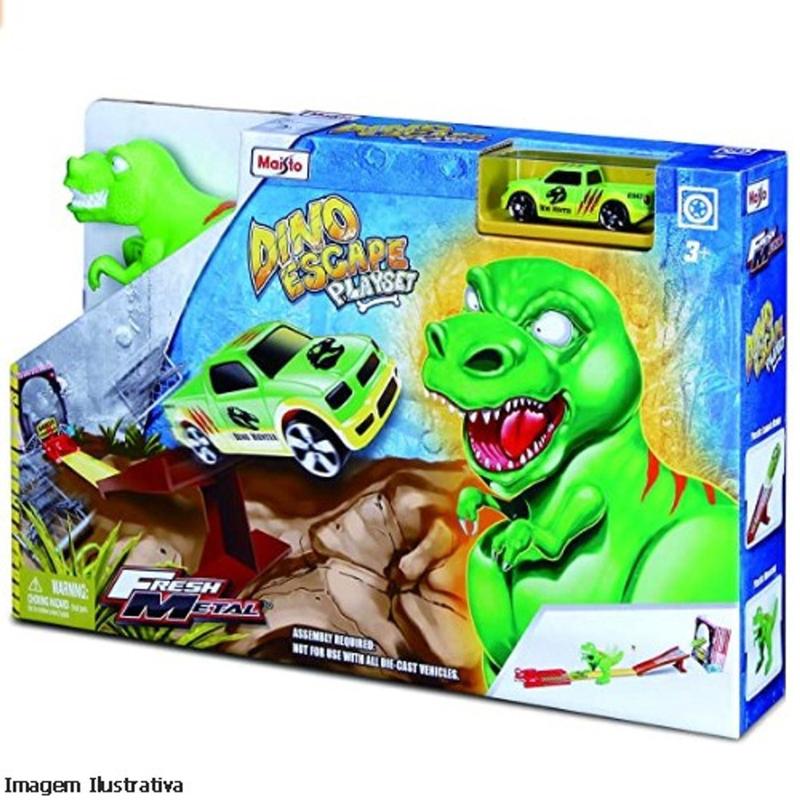 Auto Pista Fresh Metal 100 Collection Dino Escape Playset Maisto ...