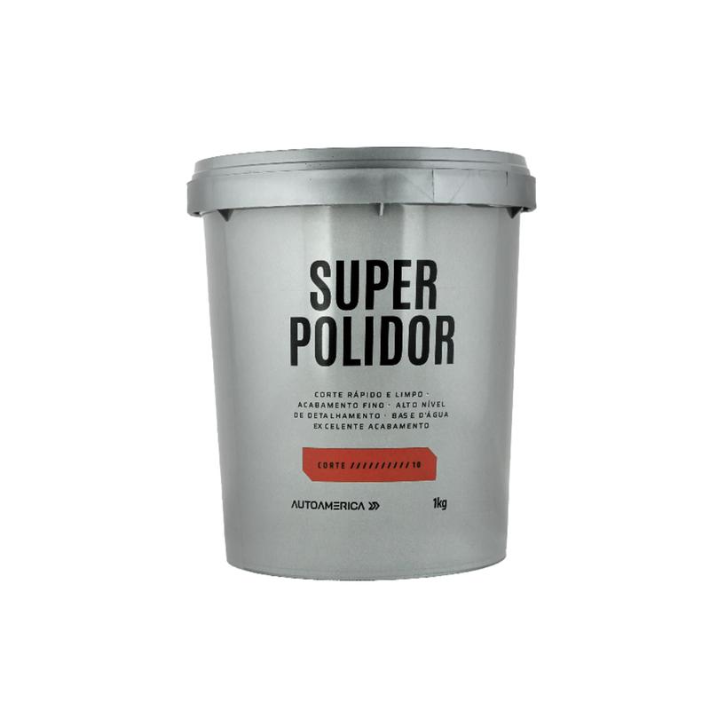 Autoamerica Super Polidor Base Água Massa de Polir 1Kg - Polimento ...