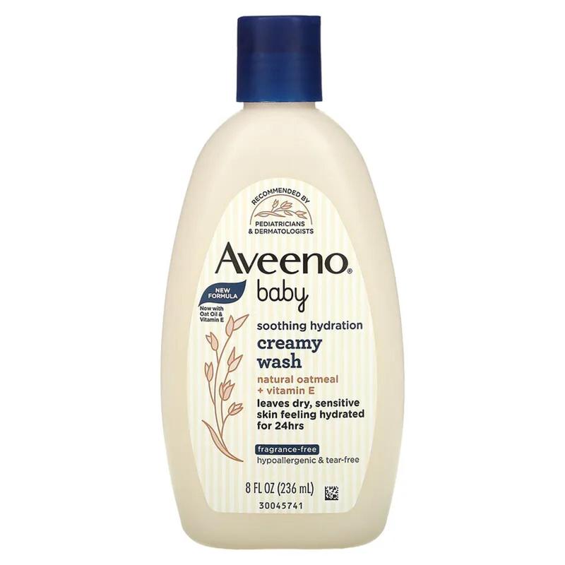 Aveeno, Baby, Creamy Wash, Fragrance-Free 236ml - Co Wash - Magazine Luiza