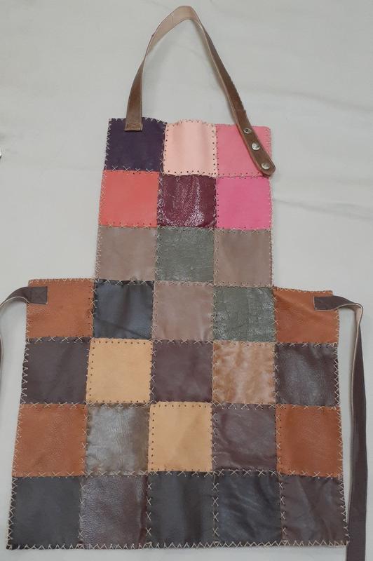 Avental de couro, customizado, diversas cores, tamanho P, sem bolso ...
