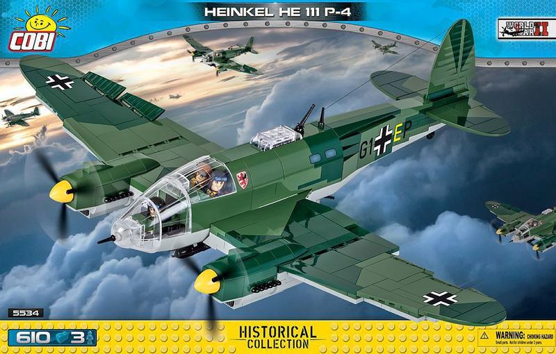 Avião Bombardeiro Alemão Heinkel HE 111 P-4 - Blocos de Montar 610 ...