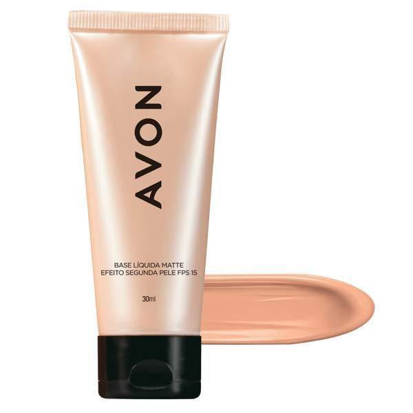 Avon - Base Líq. Matte Efeito Segunda Pele Fps 15 30Ml - Base Facial ...