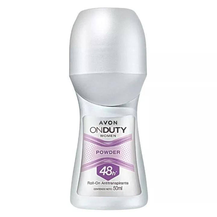 Avon - On Duty Women Powder Desodorante Roll-On 50ml - Desodorante - Magazine Luiza