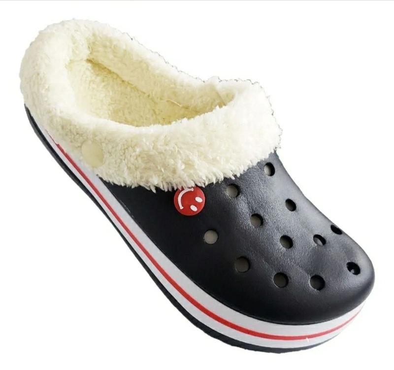 Babuche Crocs Pelo pelinho Confortável quentinho antiderrapante super ...