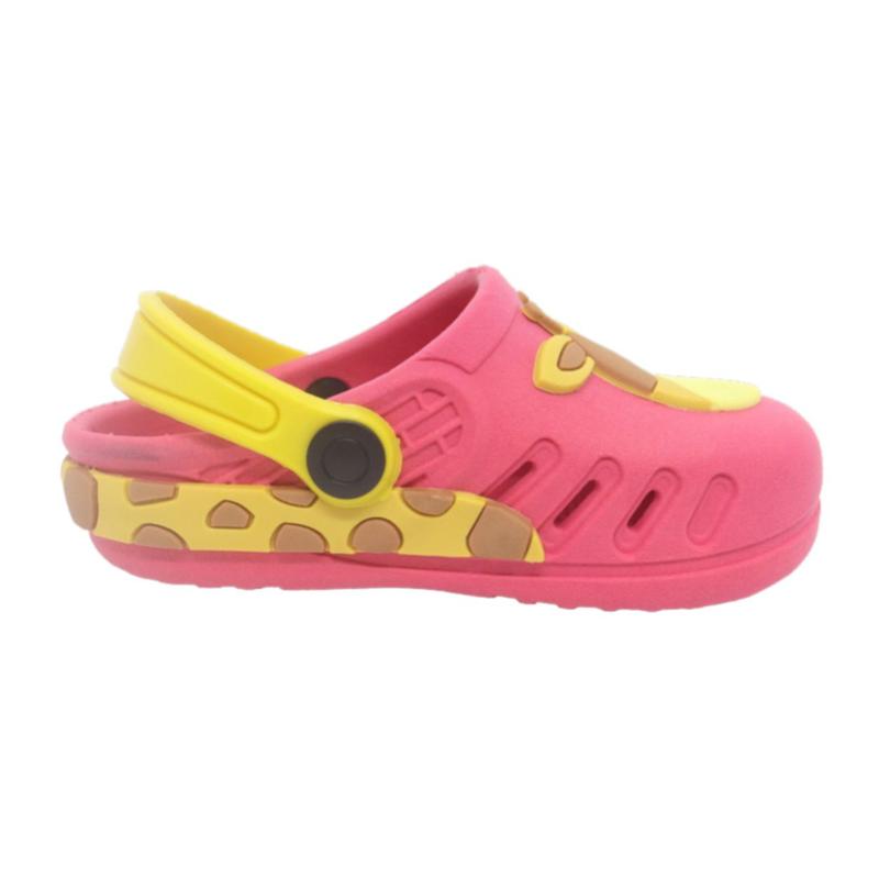 Babuche Infantil Menina Rosa Girafa Leve Macio Crinaça Crocs Calce ...