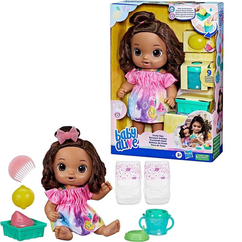 Baby Alive Hora Do Suco F7357 - Hasbro - Boneca Baby Alive - Magazine Luiza