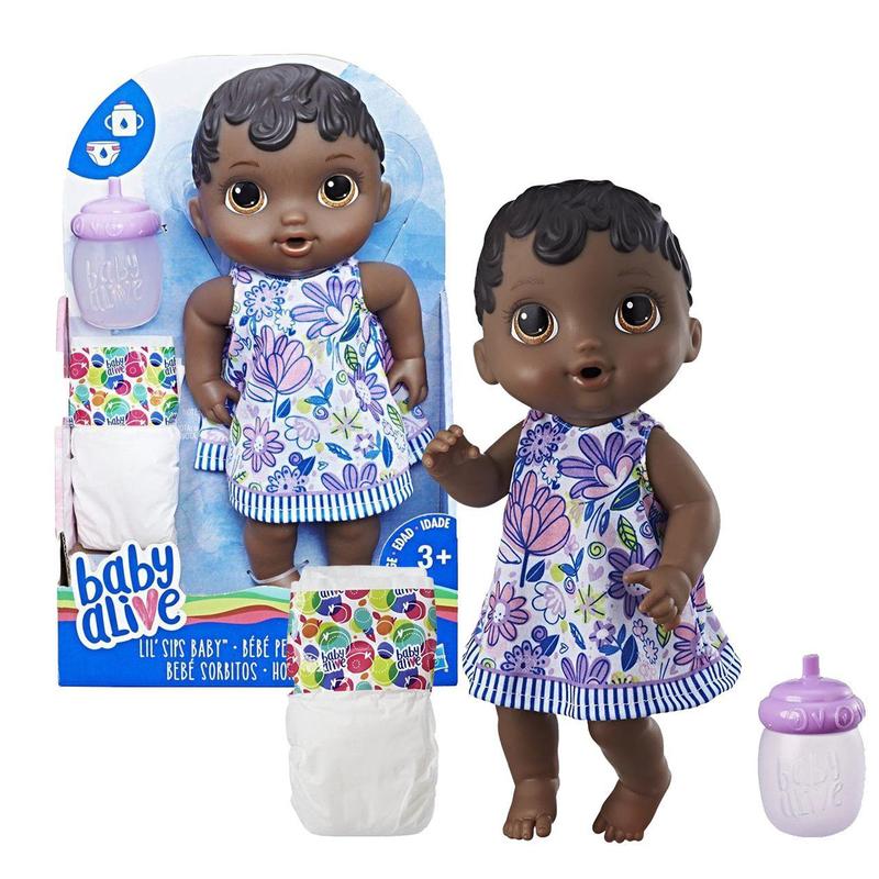 Baby Alive Negra Faz Xixi Alive E0308- Hasbro - Hasbro/ Pacific ...