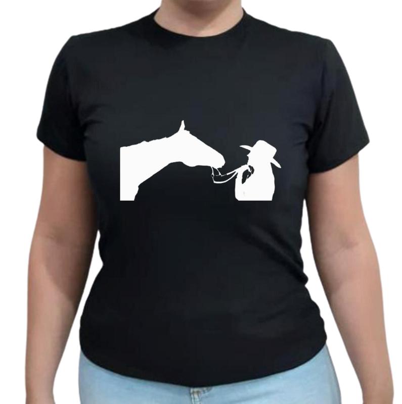 Baby look country feminina cowgirl cavalo boiadeira tendencia - JEITÃO ...