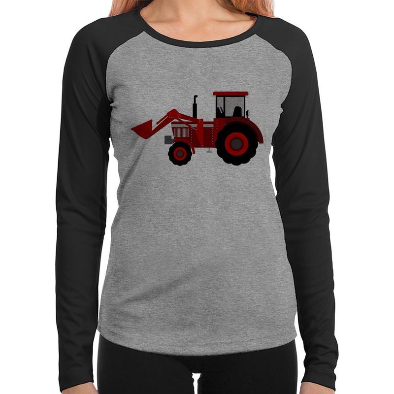 Baby Look Raglan Trator Manga Longa - Foca na Moda - Blusas Femininas ...