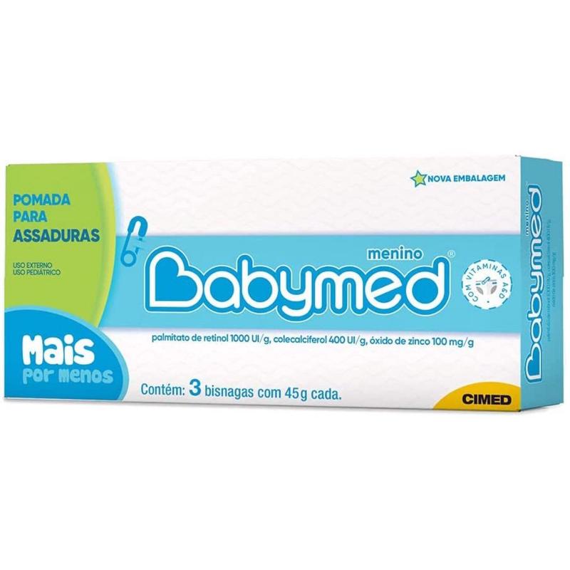 Babymed pomada kit com 3 unidades 45g cada - Cimed - Creme/ Pomada para ...