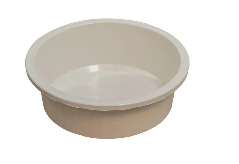 Bacia Plástica Lisa Reforçada Branca 6 Litros - Globo Plastic - Bacia ...