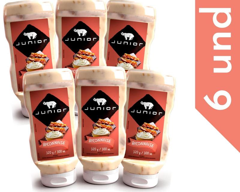 Baconnaise Maionese Com Bacon Baconese Junior 320G - 6 Und - Maionese ...