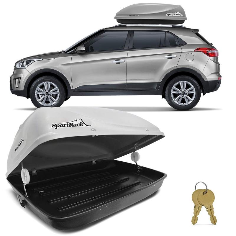 Bagageiro Maleiro De Teto Sport Rack Conquest Hyundai Creta 2016 a 2019 ...