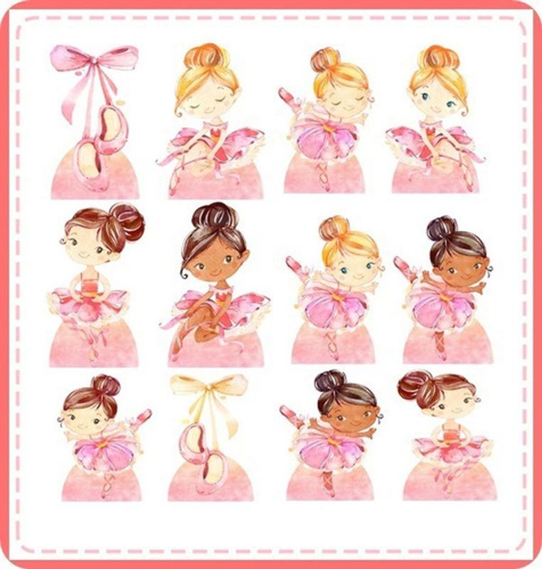 Bailarina- 10 Display De Festa Infantil De 20cm - RS Displays - Kit ...