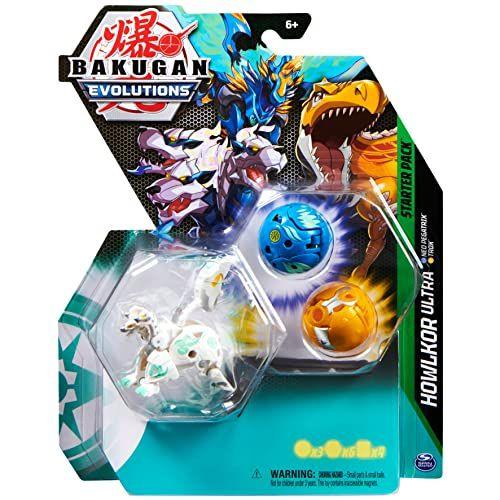 Bakugan Evolutions Starter Pack 3-Pack, Howlkor Ultra com Neo Pegatrix ...