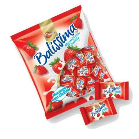 Bala Balissima Morango C/ Chantily C/10 Balas 50g - Toffano - Balas ...