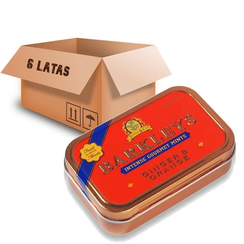 Bala Barkley'S Ginger Orange 50G (6 Latas) - Balas - Magazine Luiza