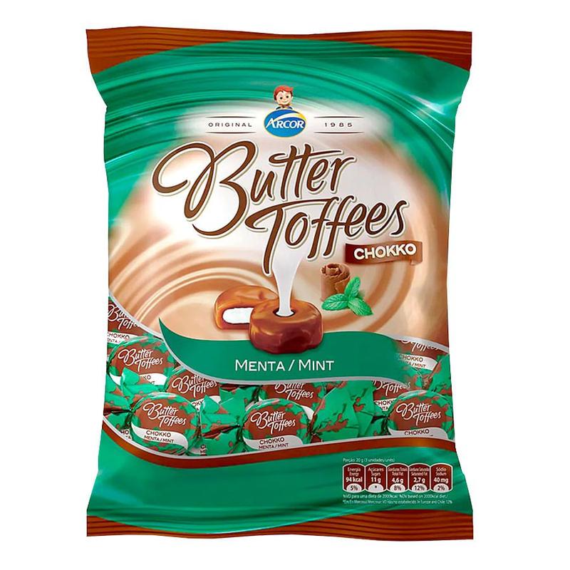 Bala Butter Toffees Chocolate com Menta 500Gr - Arcor - Balas ...
