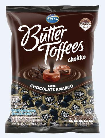 Bala butter toffees chokko amargo 500g - arcor - Balas - Magazine Luiza