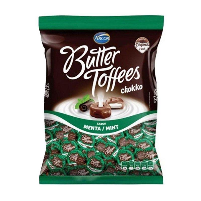 Bala Butter Toffees Chokko Menta 500g - Arcor - Balas - Magazine Luiza