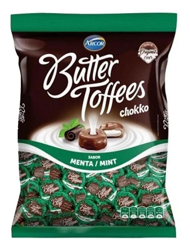 Bala Butter Toffees Menta Arcor Pacote Pronta Entrega 500g - Balas ...