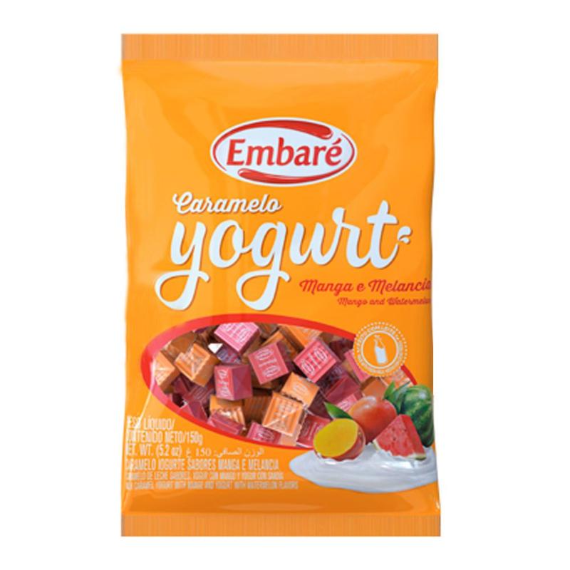 Bala de Caramelo Iorgurte Manga/Melancia 150g - Embaré - Balas ...