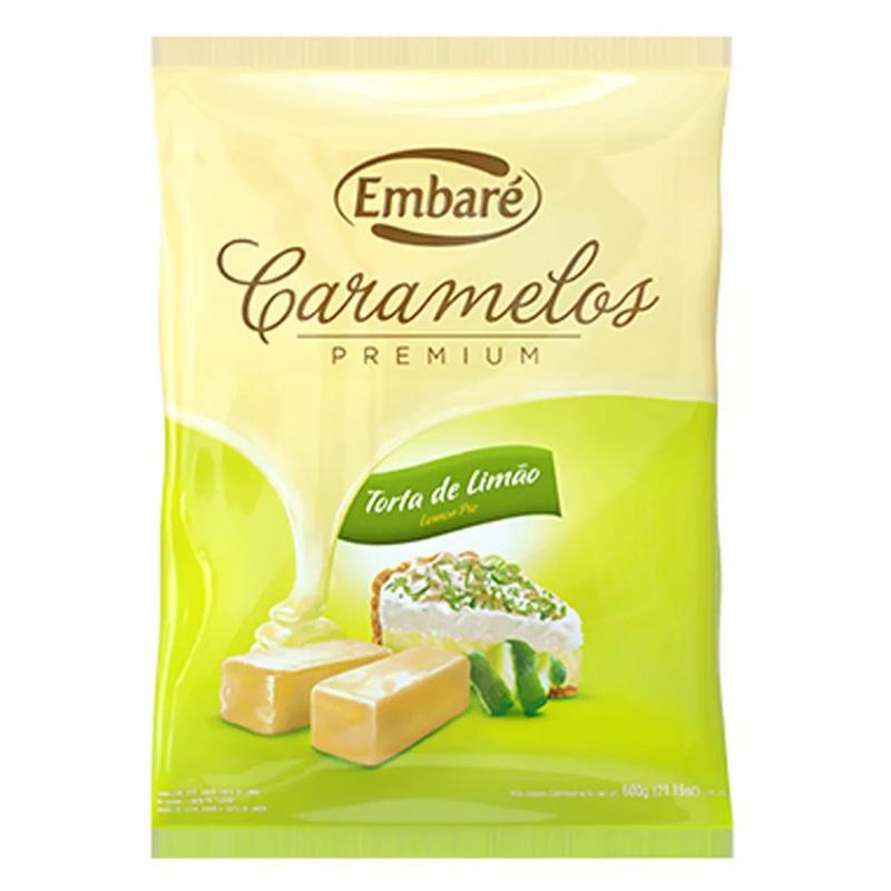 Bala De Caramelo Premium Sabor Torta De Limão 600g - Embaré - Balas ...