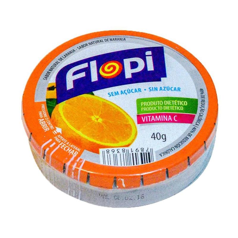 Bala Flopi Sem Acucar Laranja 40g - Balas - Magazine Luiza