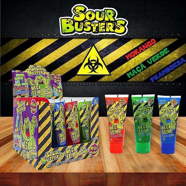 Bala Liquida Kids Sour Busters Mega Slime Caixa com 16 - Kids Zone ...