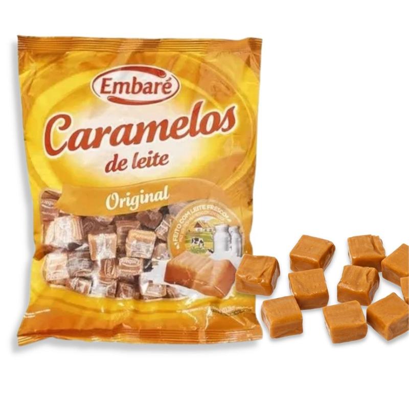 Bala Mastigável Embaré Caramelo de Leite Pacote com 660g - Balas ...