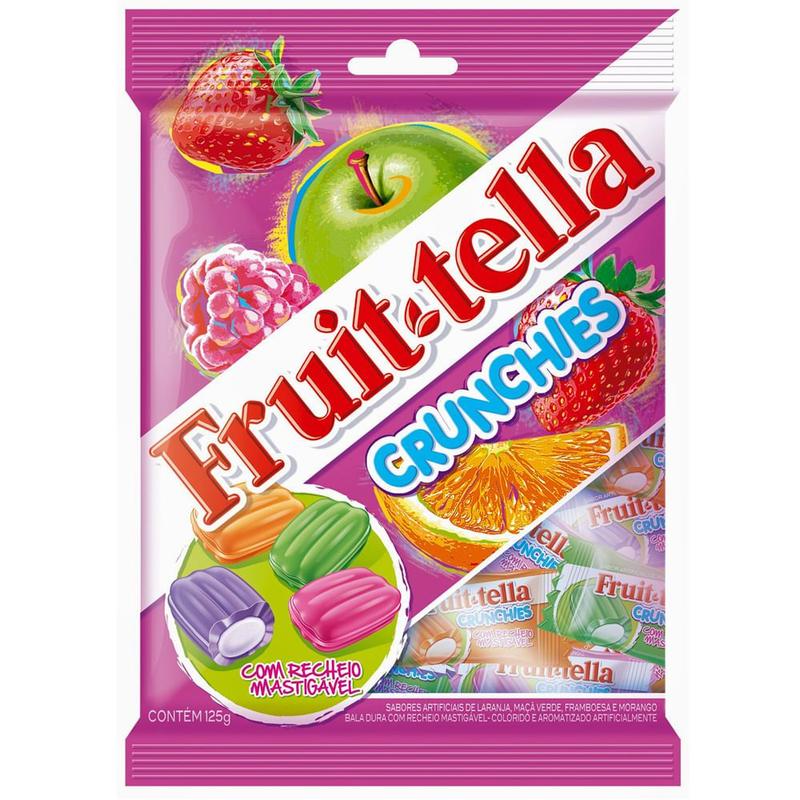Bala Mastigável Fruittella Crunchies Sortida 125g - Perfetti - Balas - Magazine Luiza