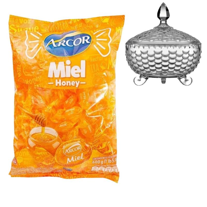 Bala Mastigavel Mel Recheada Miel Honey Arcor 600g C/Baleiro - Balas ...