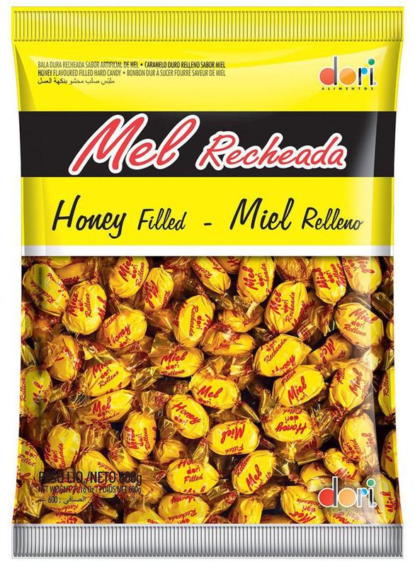 Bala mel recheada 600g - dori - Balas - Magazine Luiza